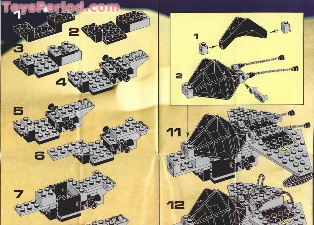 LEGO 6891 Gamma-V Laser Craft Instructions and Parts List