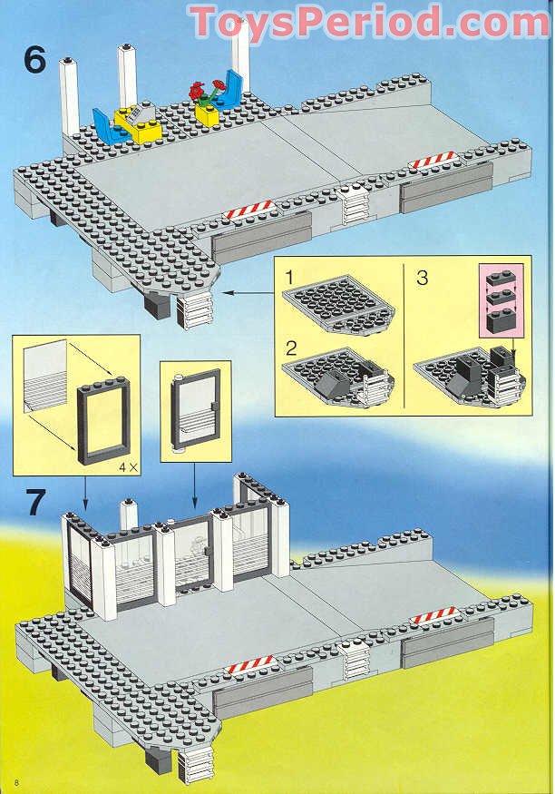 LEGO 6540 Pier Police Instructions and Parts List