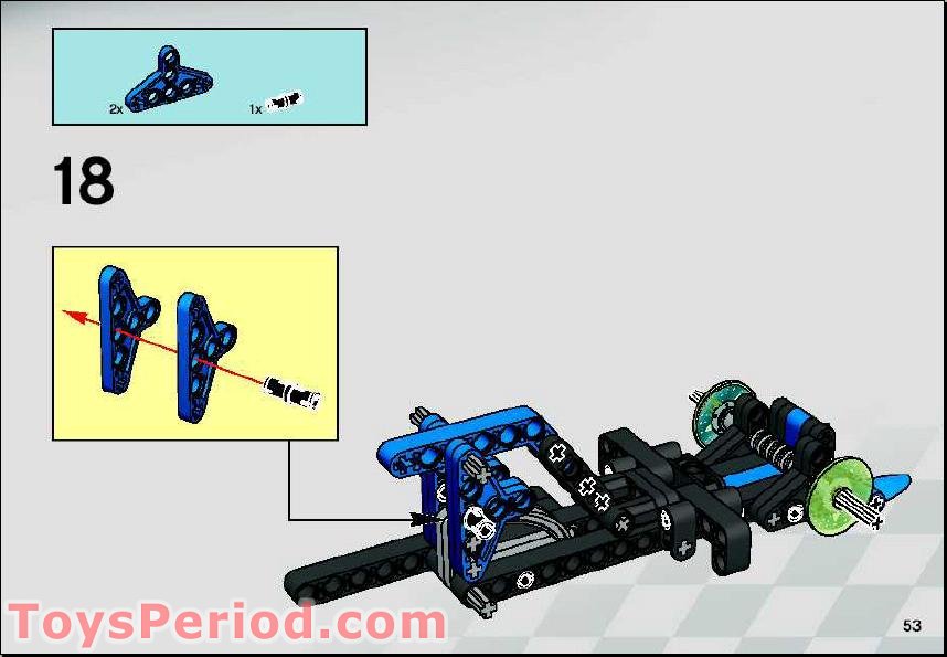 LEGO 8646 Speed Slammer Bike Instructions and Parts List