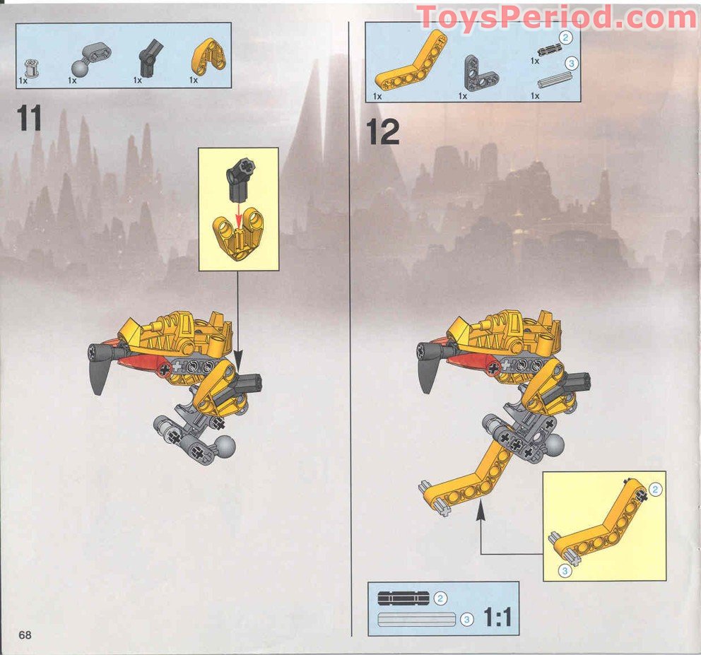 LEGO 8756 Sidorak Instructions and Parts List