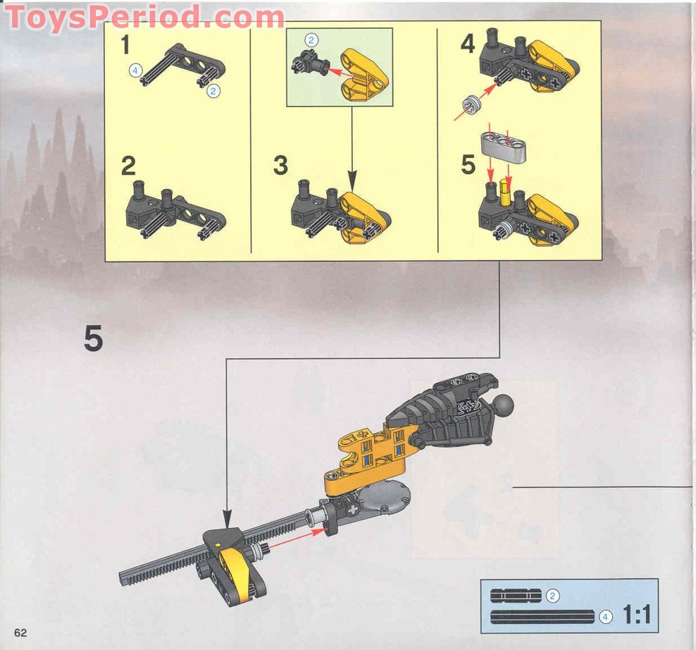 LEGO 8756 Sidorak Instructions and Parts List