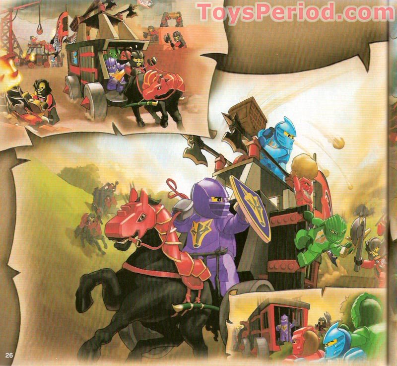 LEGO 8801 Knights' Attack Barge Instructions and Parts List