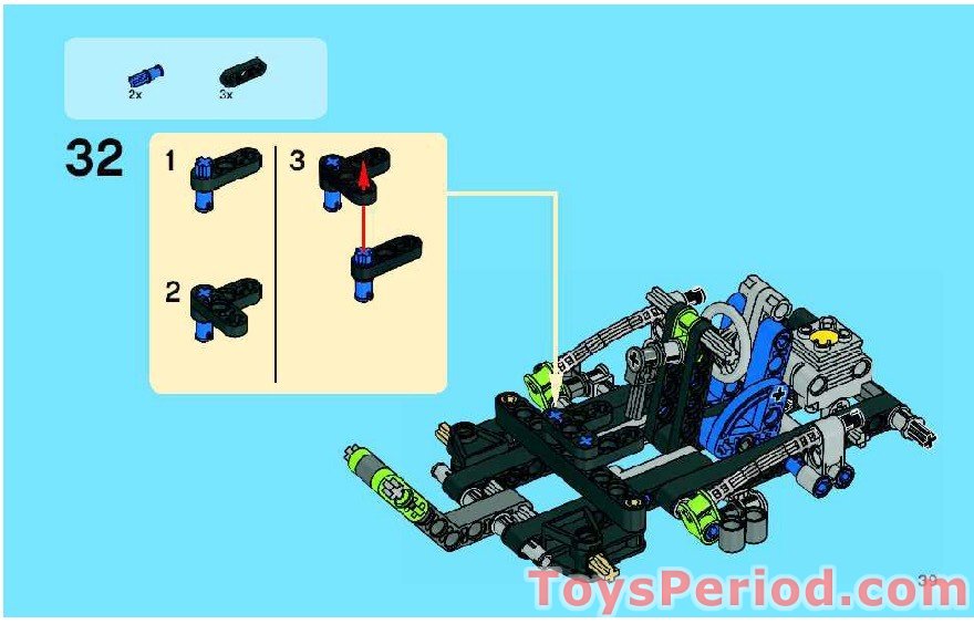 LEGO 8256 Super Kart Instructions and Parts List