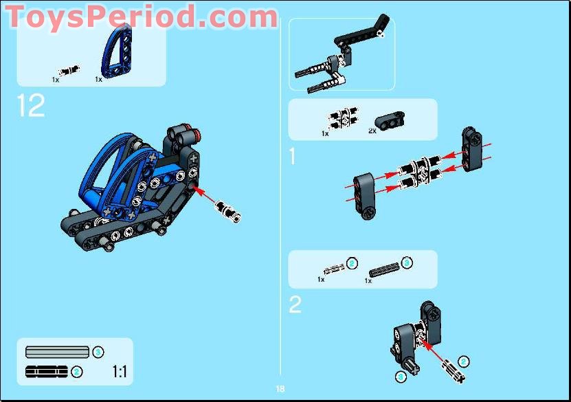 LEGO 8433 Cool Movers Instructions and Parts List