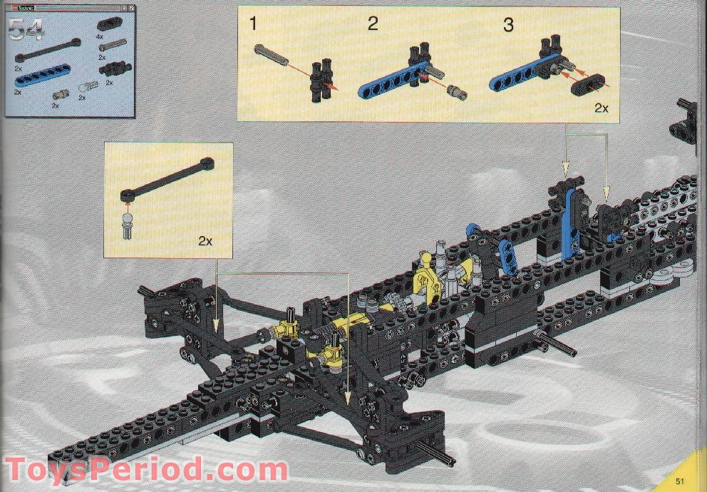 LEGO 8458 Silver Champion Racer Instructions and Parts List