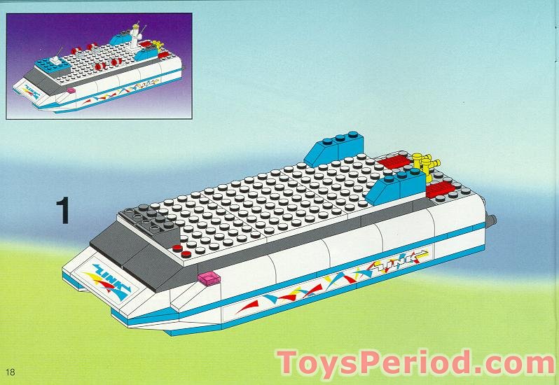 LEGO 2998 Stena Line Promotional Set: Hydrofoil Instructions and Parts List