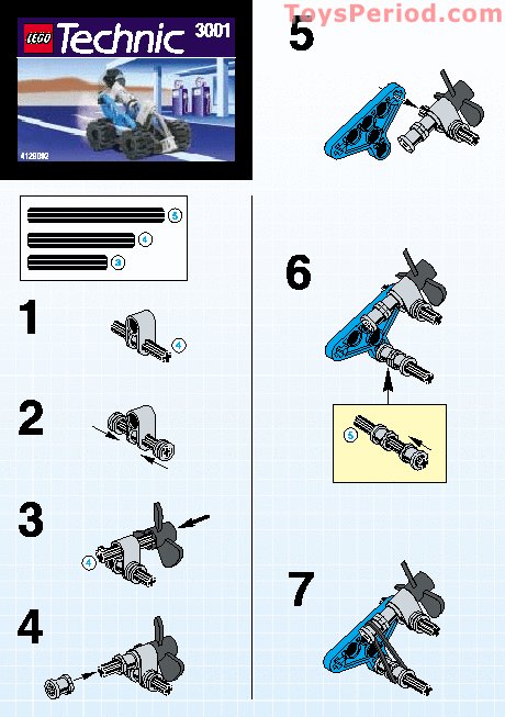 LEGO 3001 Kabaya Promotional Set - Propeller Buggy Instructions and ...