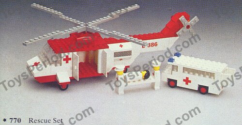 LEGO 770 Rescue Set Instructions and Parts List