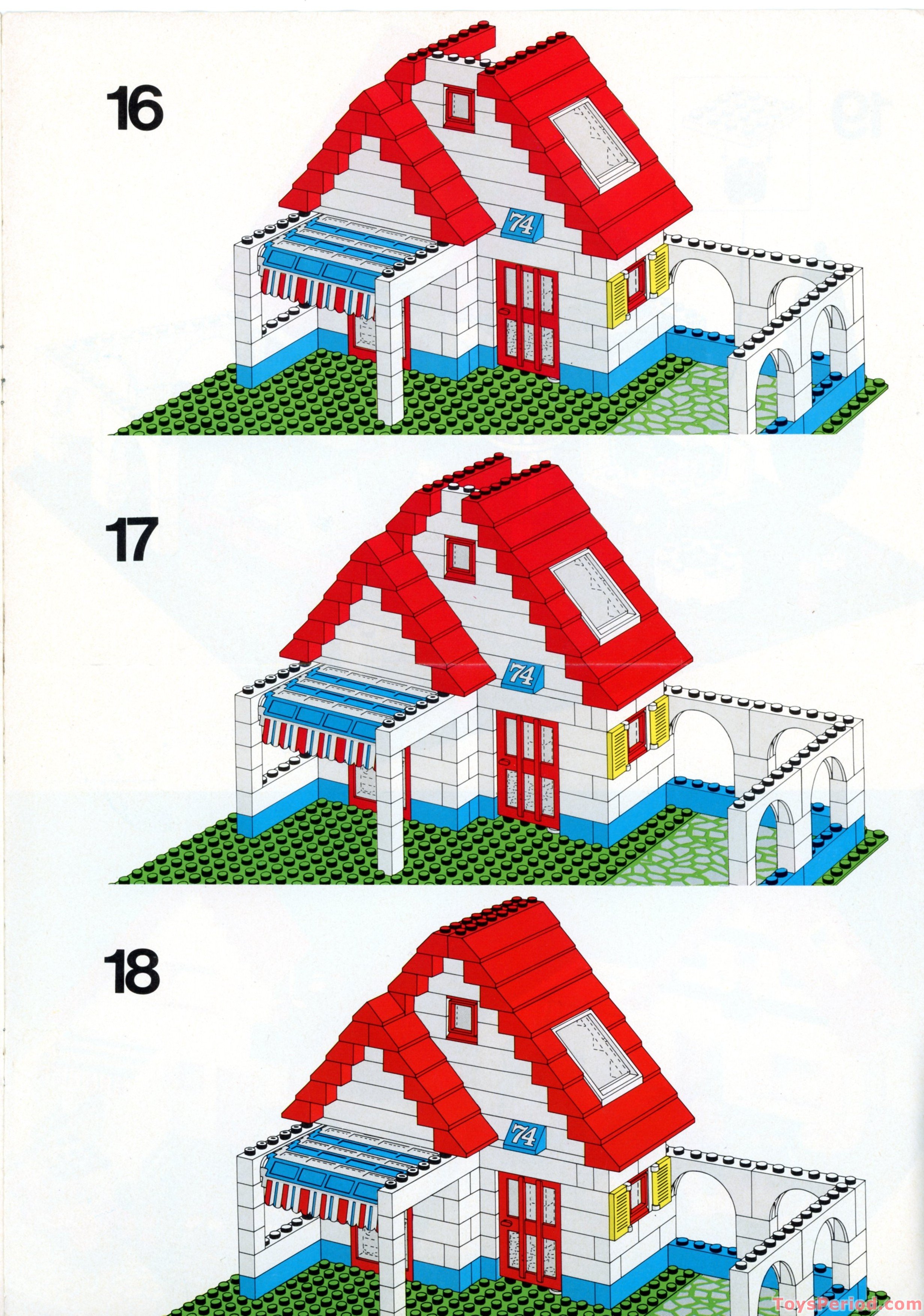 LEGO 6374 Holiday Home Instructions and Parts List