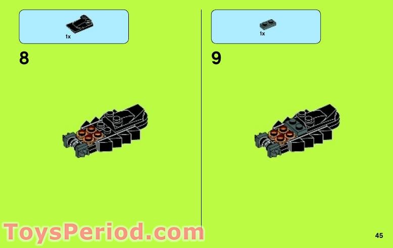 LEGO 79101 Shredder's Dragon Bike Instructions and Parts List