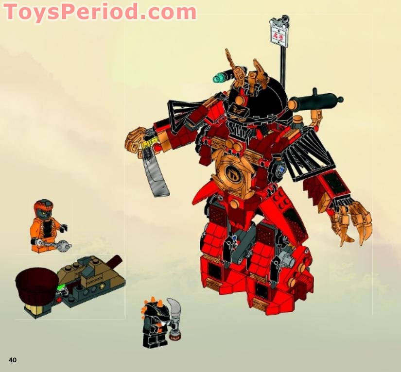 LEGO 9448 Samurai Mech Instructions and Parts List