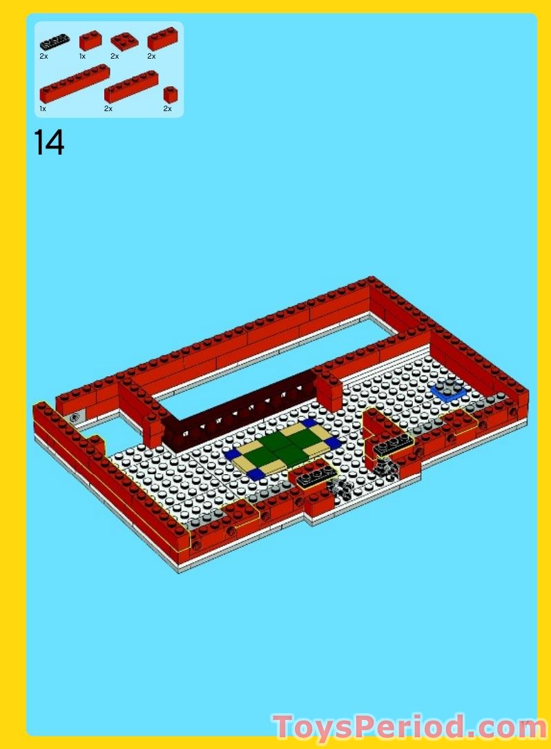 LEGO 10224 Town Hall Instructions and Parts List