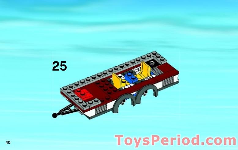 LEGO 4435 Car and Caravan Instructions and Parts List
