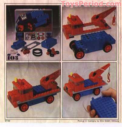 LEGO 372-2 Tow Truck Instructions and Parts List