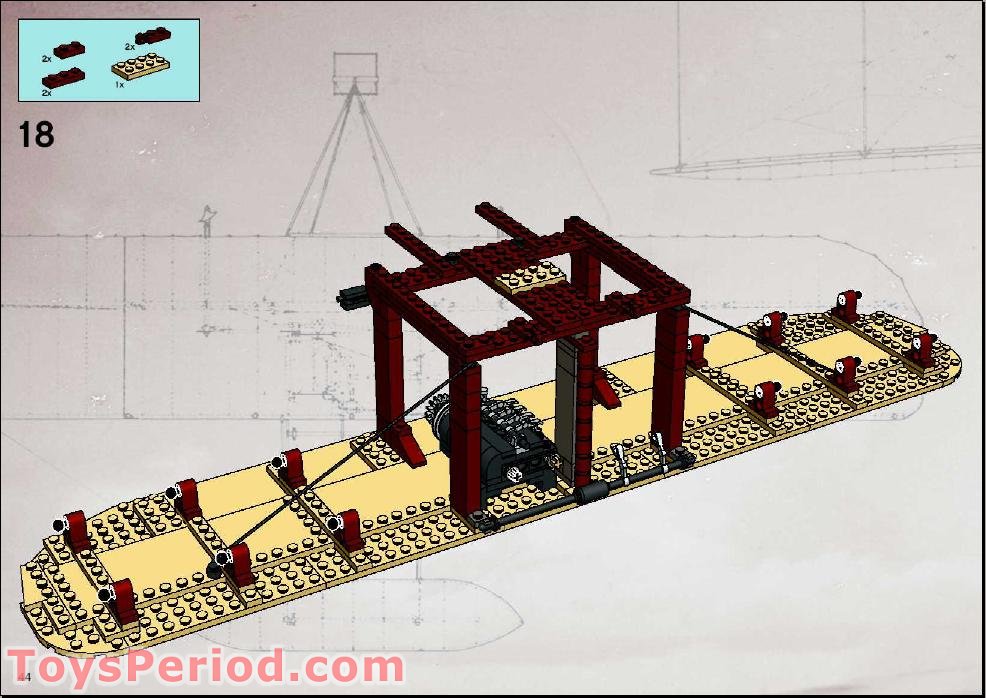 LEGO 10124 Wright Flyer Instructions and Parts List