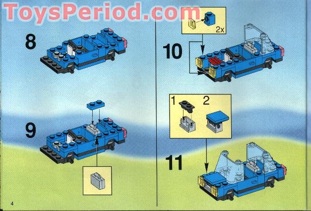 LEGO 2140 ANWB Roadside Assistance Crew Instructions and Parts List