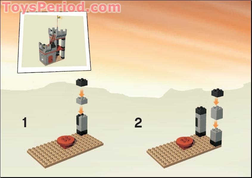 LEGO 4777 Duplo Knights' Castle Instructions and Parts List