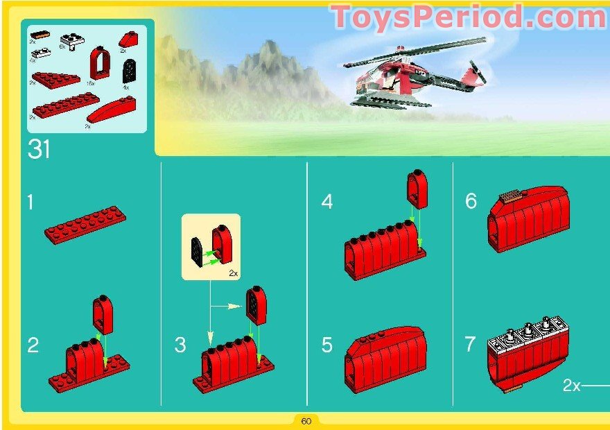 LEGO 4403 Air Blazers Instructions and Parts List