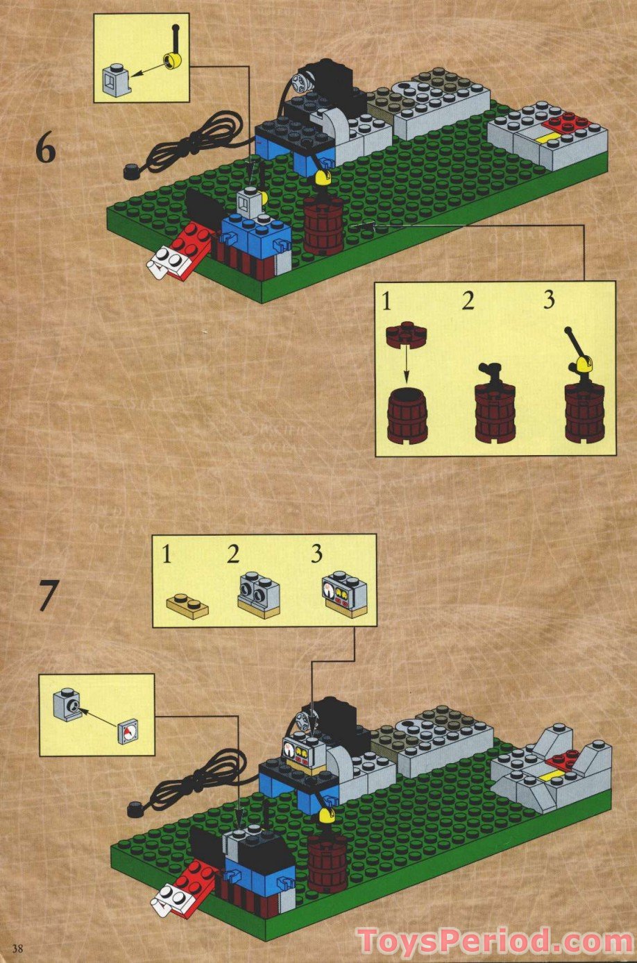 LEGO 5987 Dino Research Compound Instructions and Parts List