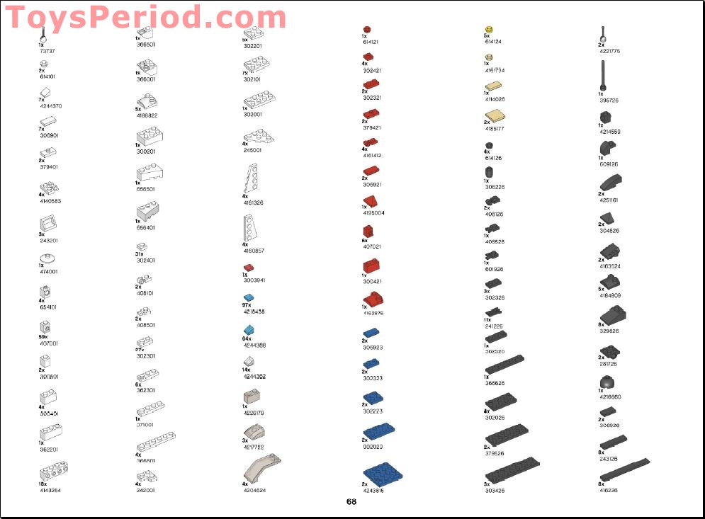 LEGO 5526 Skyline Instructions and Parts List