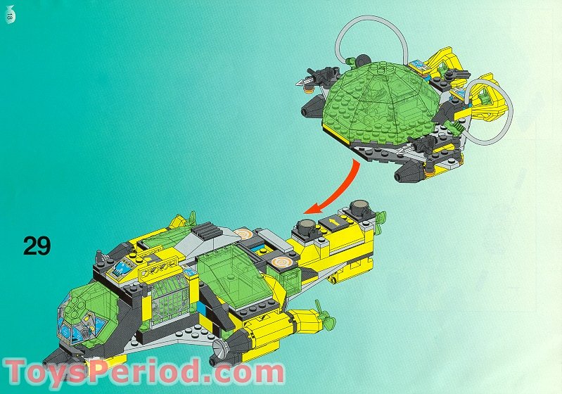 LEGO 6180 Hydro Search Sub Instructions and Parts List