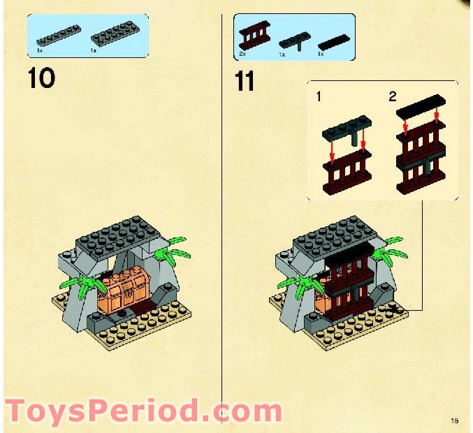 LEGO 6241 Loot Island Instructions and Parts List