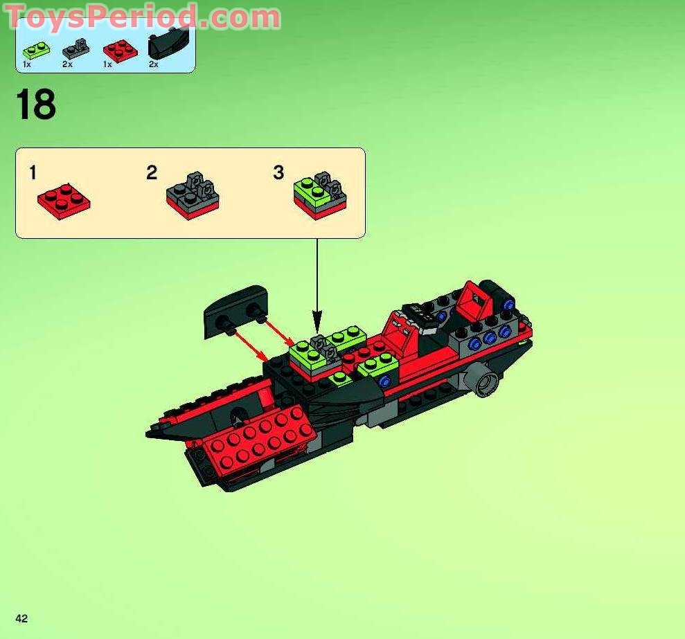 LEGO 7646 ETX Alien Infiltrator Instructions and Parts List