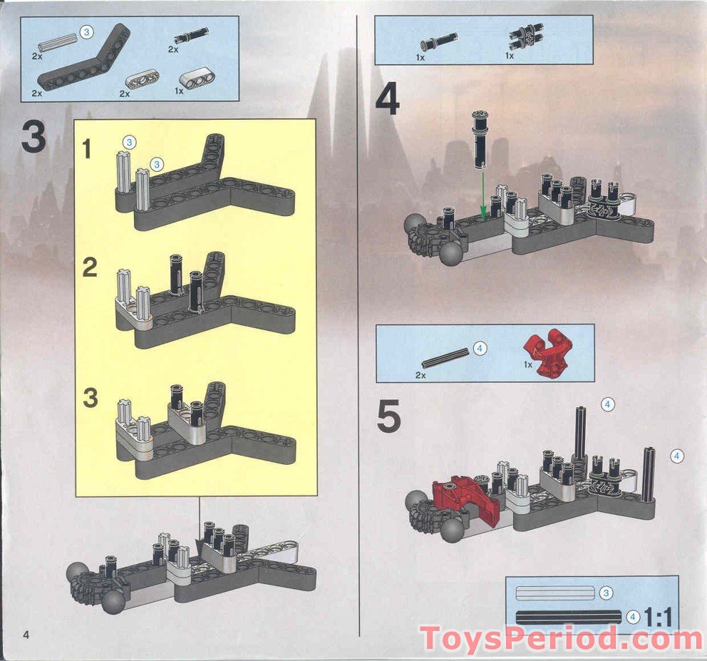 LEGO 8756 Sidorak Instructions and Parts List