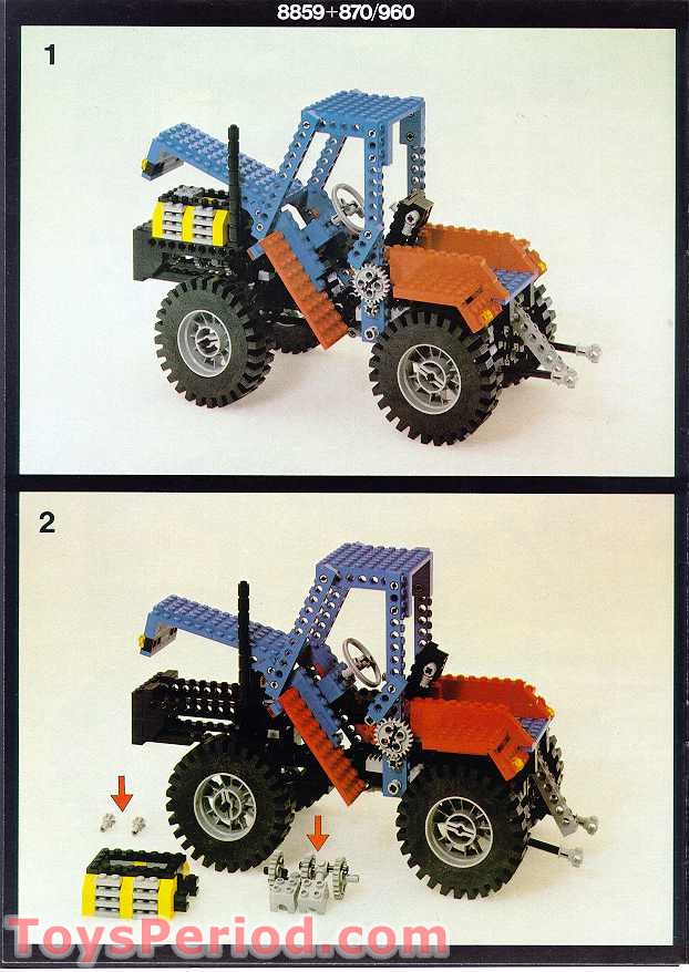 LEGO 8859 Tractor Instructions and Parts List