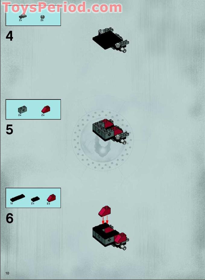 LEGO 8894 Piraka Stronghold Instructions and Parts List
