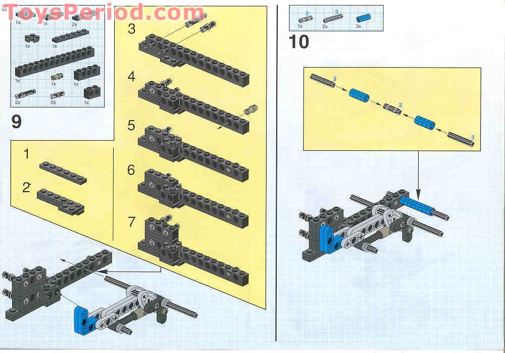 LEGO 8428 Turbo Command Instructions and Parts List