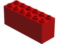 LEGO Sets with Part 73090a Brick Specialty 2 x 6 x 2 Weight with Split ...