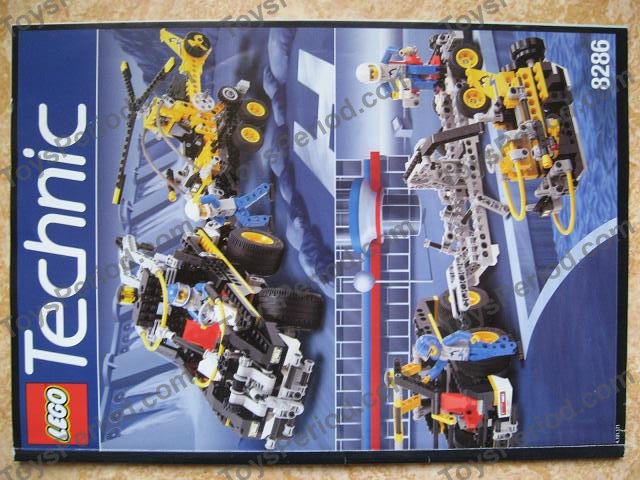 LEGO 8286 3-in-1 Car Instructions and Parts List