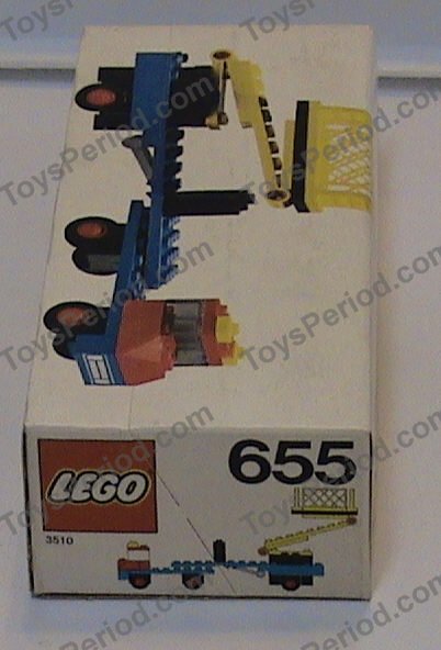 LEGO 655-1 Mobile Hydraulic Joist Instructions and Parts List