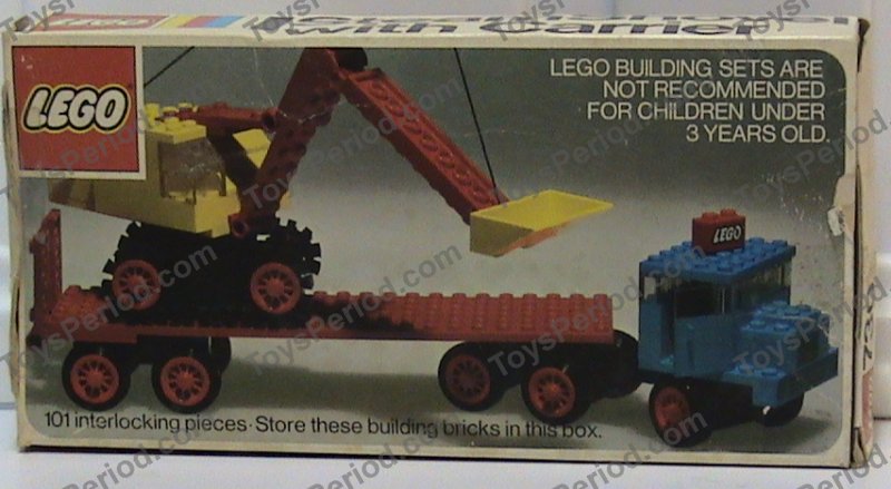 LEGO 730-1 Steam Shovel with Carrier Instructions and Parts List
