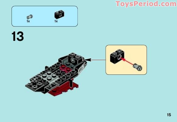 LEGO 70000 Razcal's Glider Instructions and Parts List
