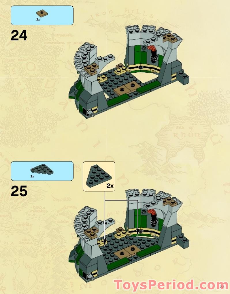 LEGO 9472 Attack on Weathertop Instructions and Parts List