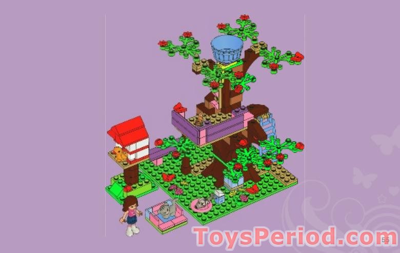 LEGO 3065 Olivia's Tree House Instructions and Parts List