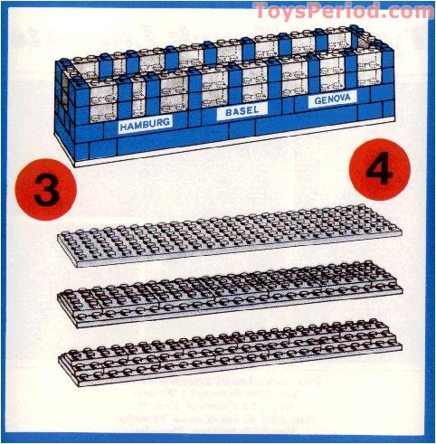 LEGO 113-2 Motorized Train Set Instructions and Parts List