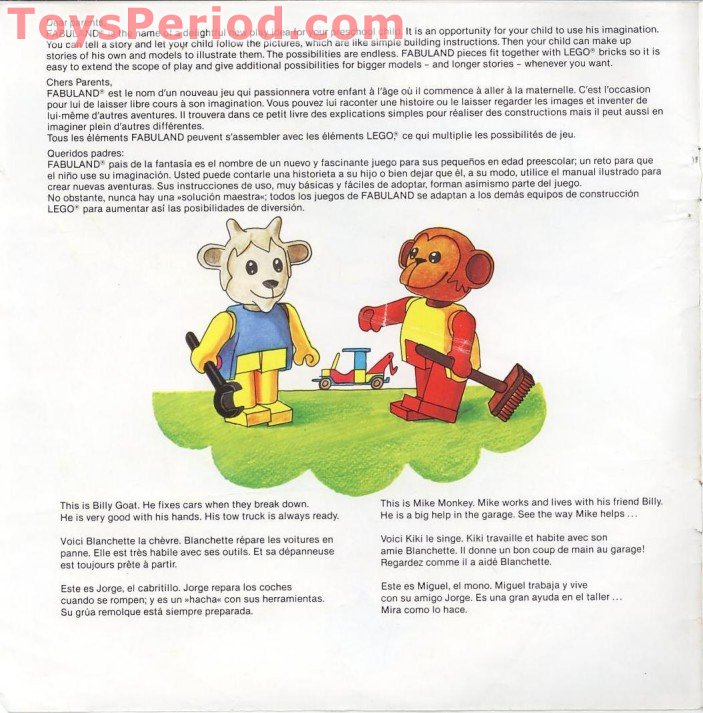 LEGO 344-2 Service Station Instructions and Parts List