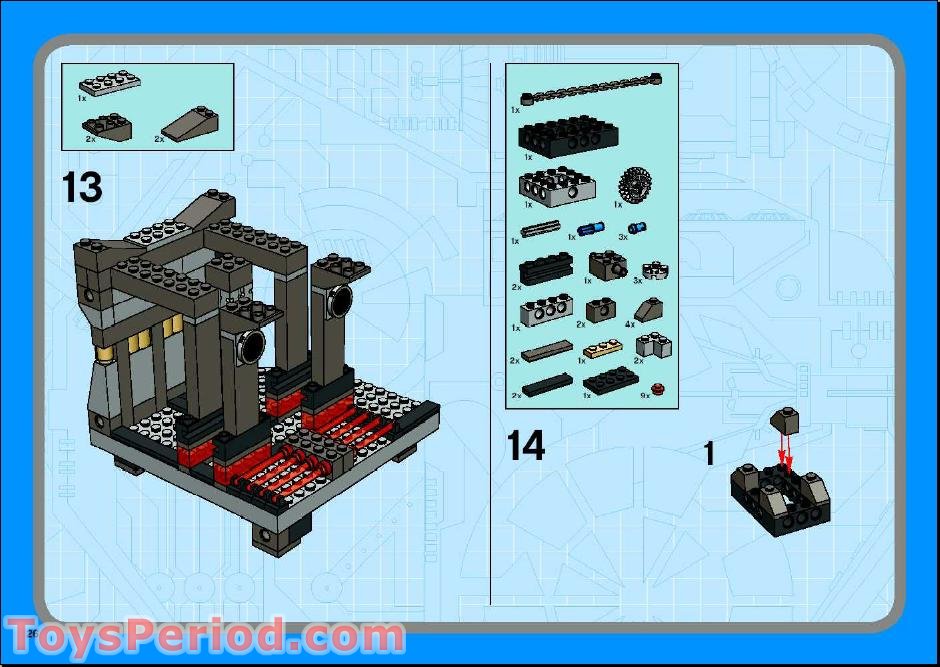 LEGO 10123 Cloud City Instructions and Parts List