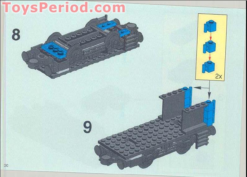 LEGO 3740 My Own Train - Small Engine Instructions and Parts List