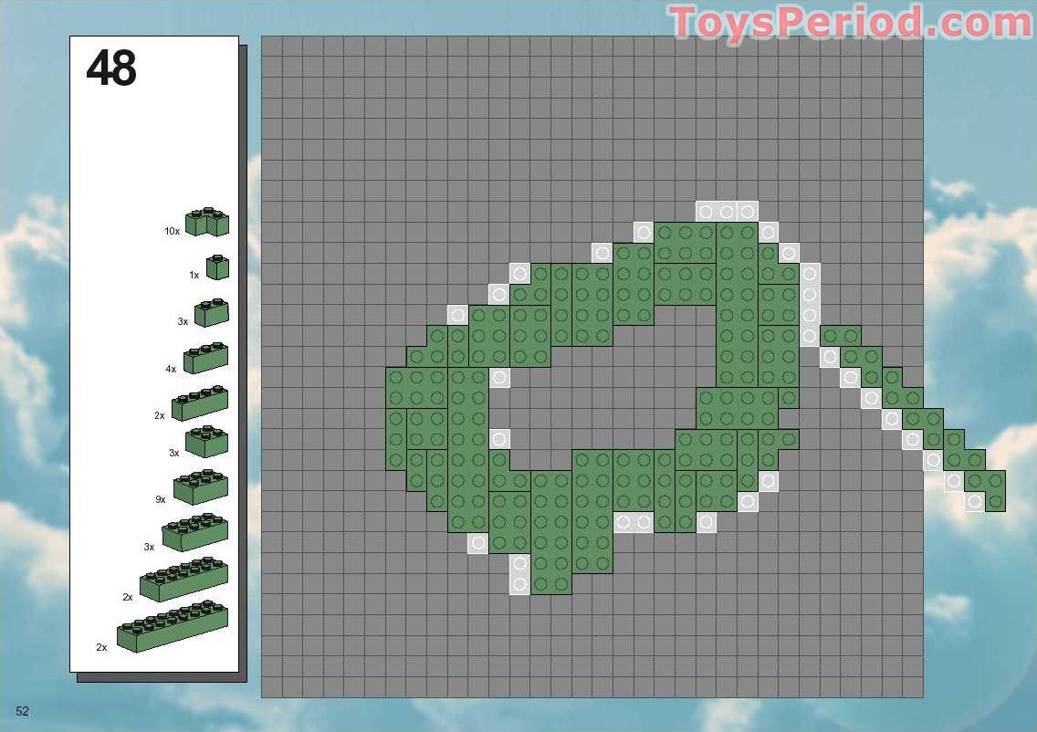 LEGO 3450 Statue of Liberty Sculpture Instructions and Parts List