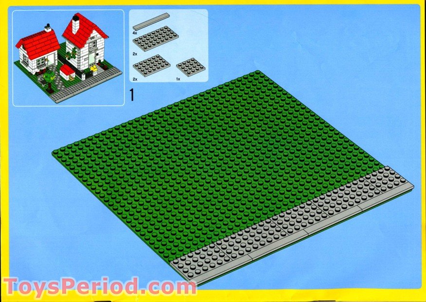 LEGO 4956 House Instructions and Parts List