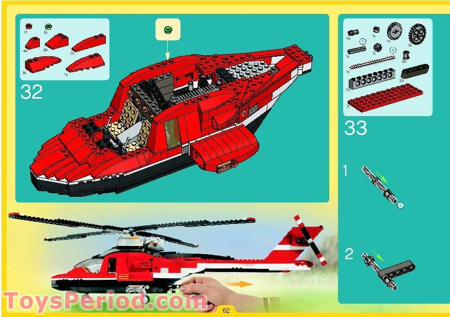 LEGO 4403 Air Blazers Instructions and Parts List