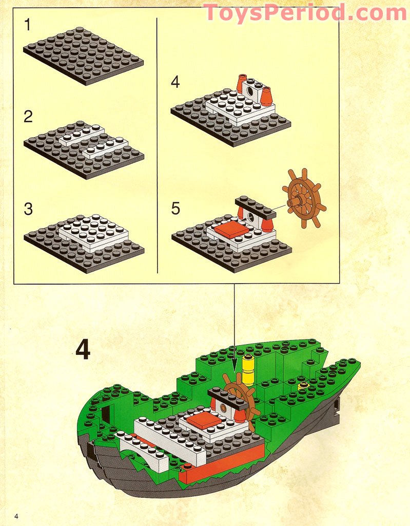 LEGO 6250 Cross Bone Clipper Instructions and Parts List