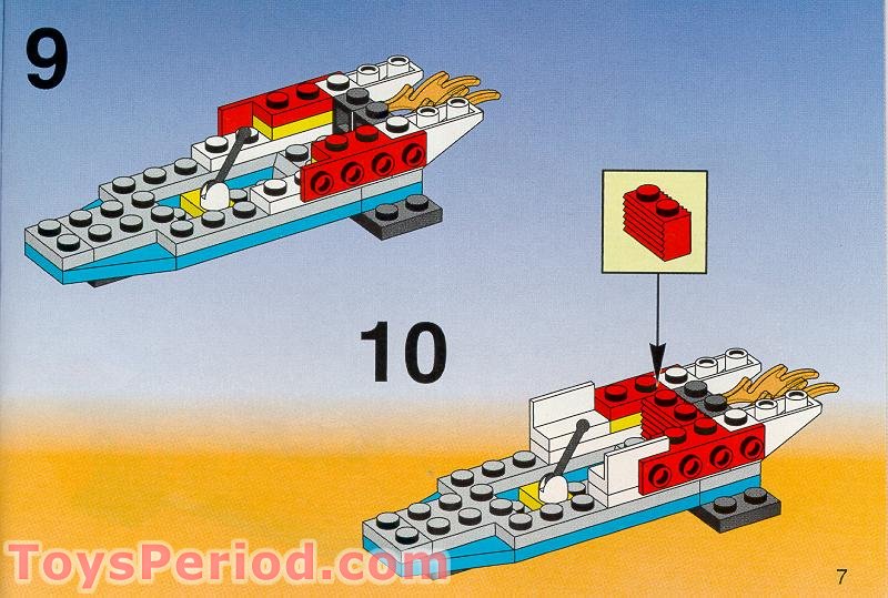 LEGO 6465 Space Port Jet Instructions and Parts List