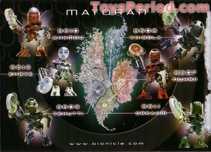 LEGO 8604 Toa Onewa Instructions and Parts List