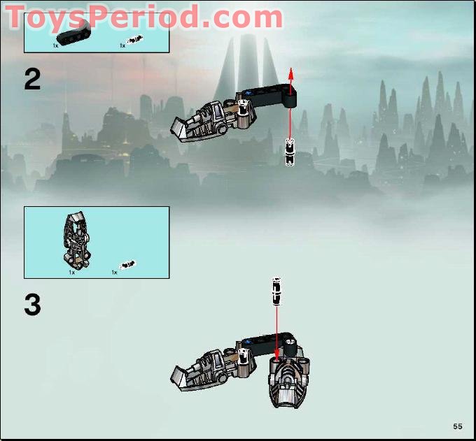 LEGO 8621 Turaga Dume and Nivawk Instructions and Parts List