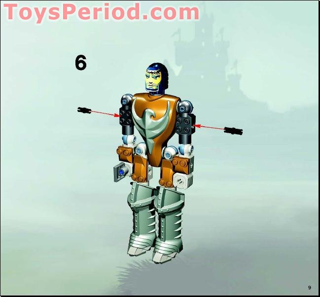 LEGO 8701 King Jayko Instructions and Parts List